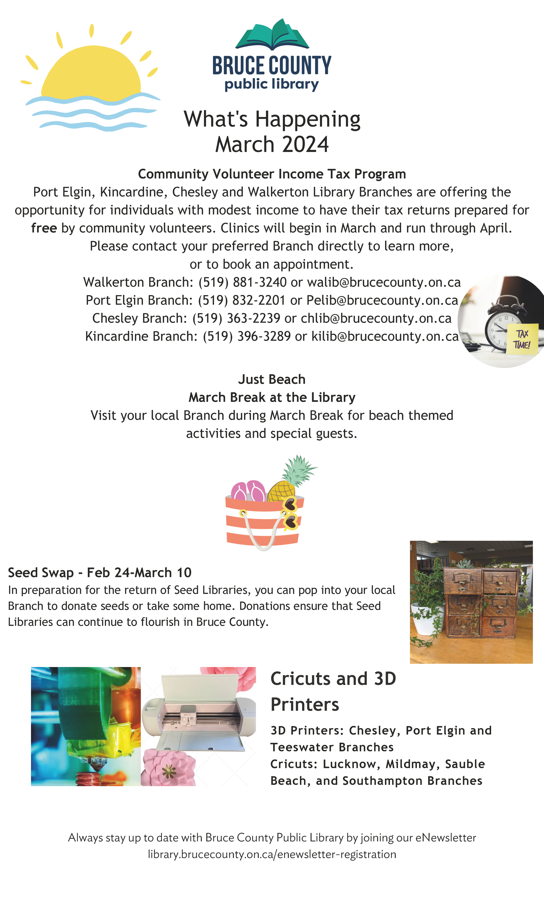 Bruce County Libraries -March Events | Municipality of Northern Bruce ...